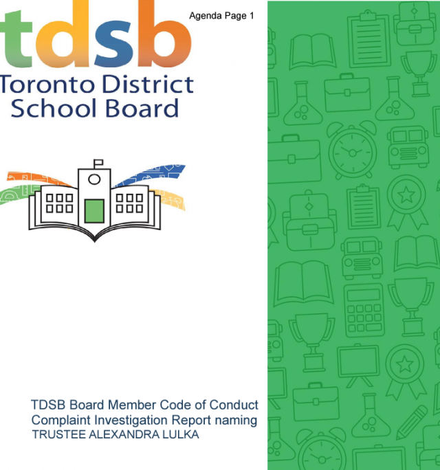 The Toronto District School Board turned down integrity commissioner’s ...